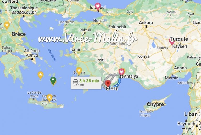 Que faire à Kas en Turquie et où dormir à Kas ? Virée-Malin.fr