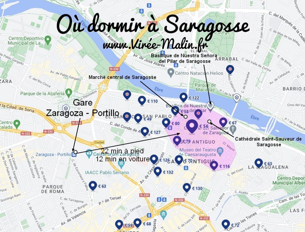 Dans quel quartier dormir à Saragosse ? Virée-Malin.fr
