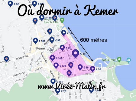 Où dormir à Kemer et que visiter à Kemer ? Virée-Malin.fr